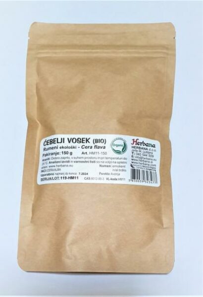 Čebelji vosek rumeni (BIO) 150g - Alaja.si